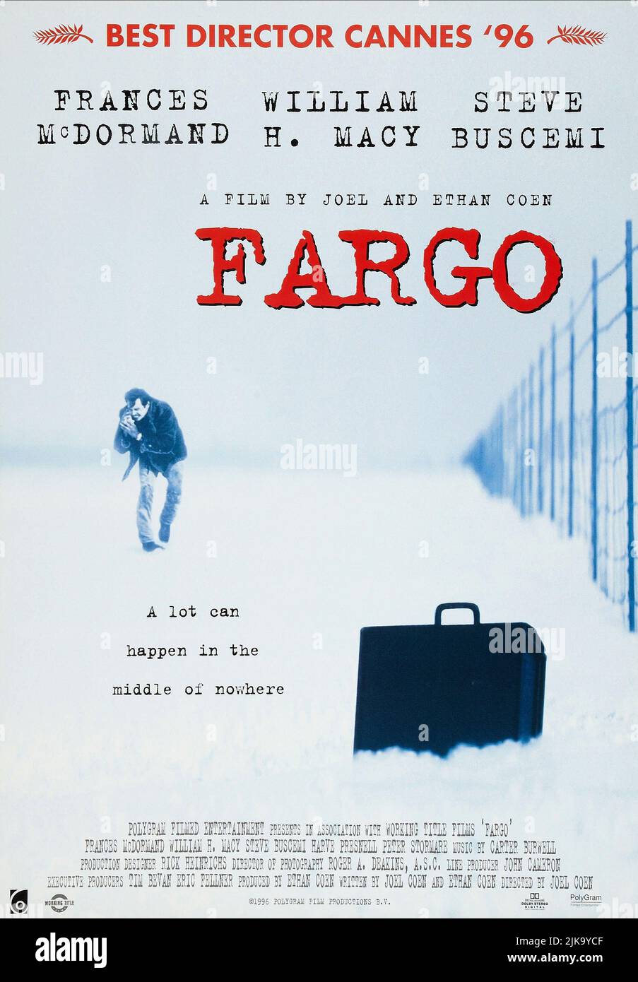 Movie Poster Film: Fargo (USA/UK 1996) Director: Joel Coen, Ethan Coen ...