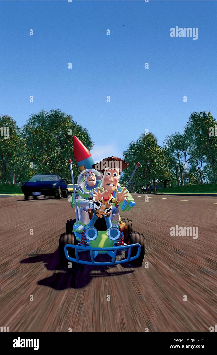 Buzz Lightyear & Woody Film Toy Story (USA 1995) Director: John ...