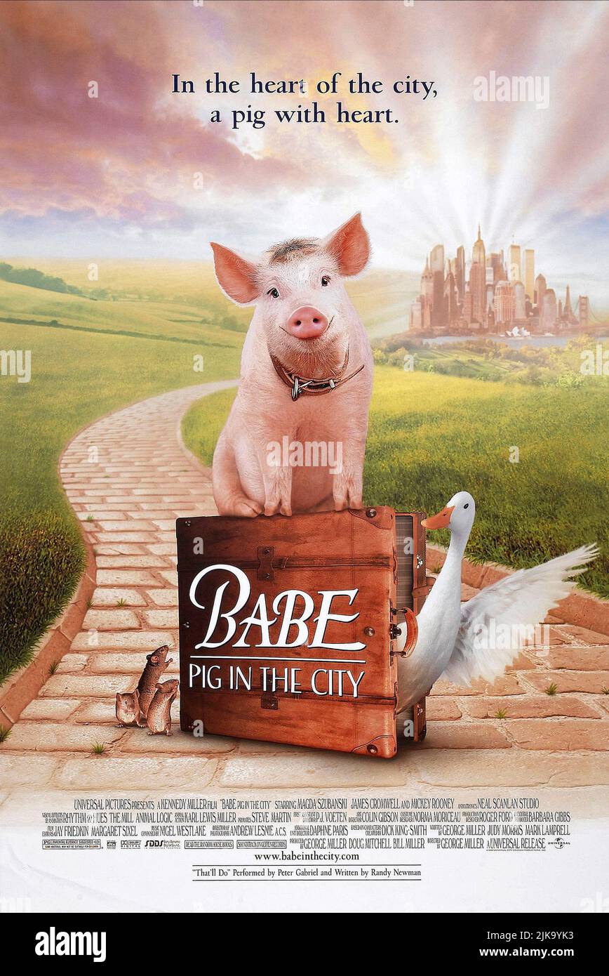 Babe & Ferdinand Poster Film: Babe: Pig In The City (AUS 1998) Director ...