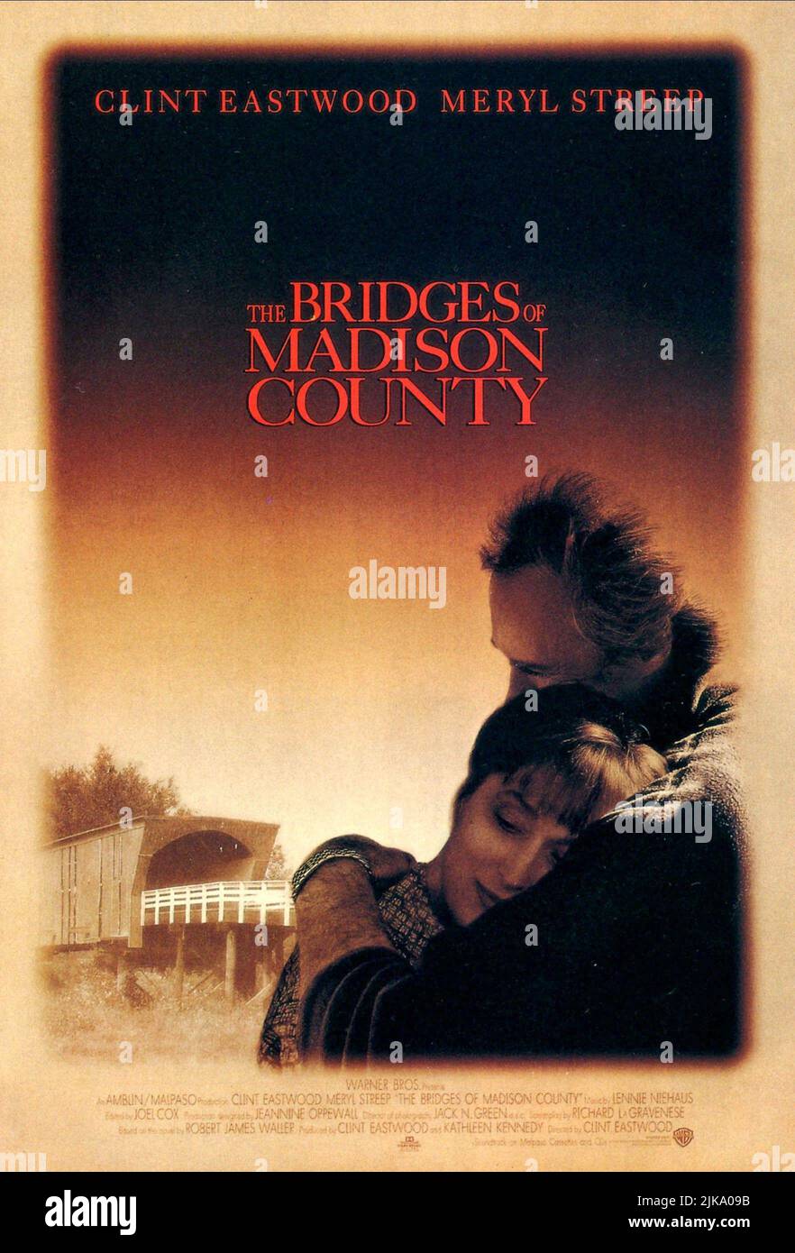 Meryl Streep & Clint Eastwood Poster Film: The Bridges Of Madison County (USA 1995) Characters ...
