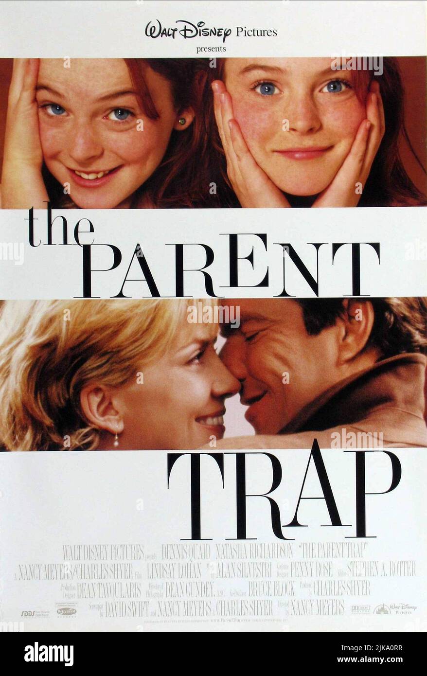 Lindsay Lohan, Natasha Richardson & Dennis Quaid Poster Film: The Parent Trap (USA 1998 ...