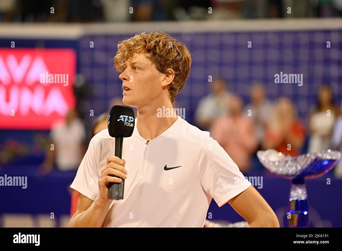 Umago, Croatia. 31st July, 2022. Jannik Sinner (IT) during ATP Croatia ...