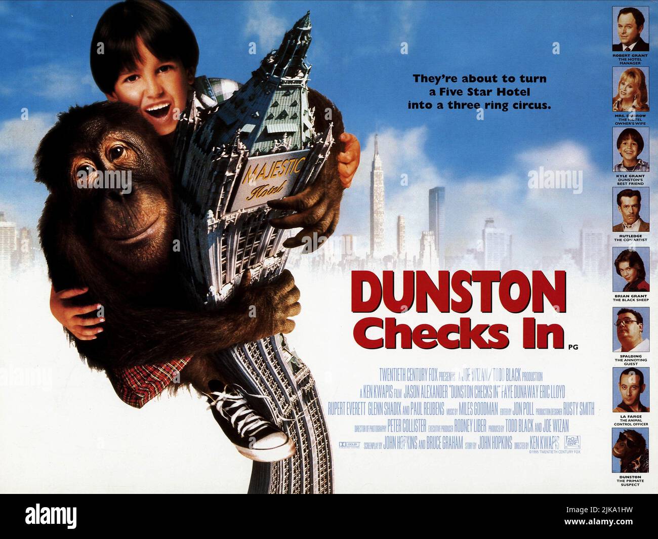 Eric Llyoyd & Orangutan Film: Dunston Checks In (1996) Director: Ken ...