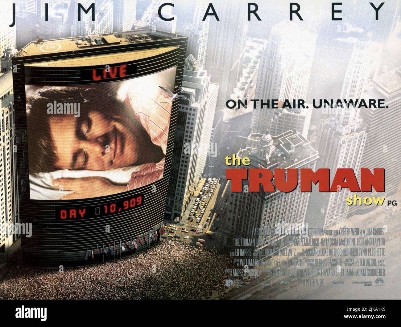 Jim Carrey Poster Film The Truman Show (USA 1998) Characters: Truman ...