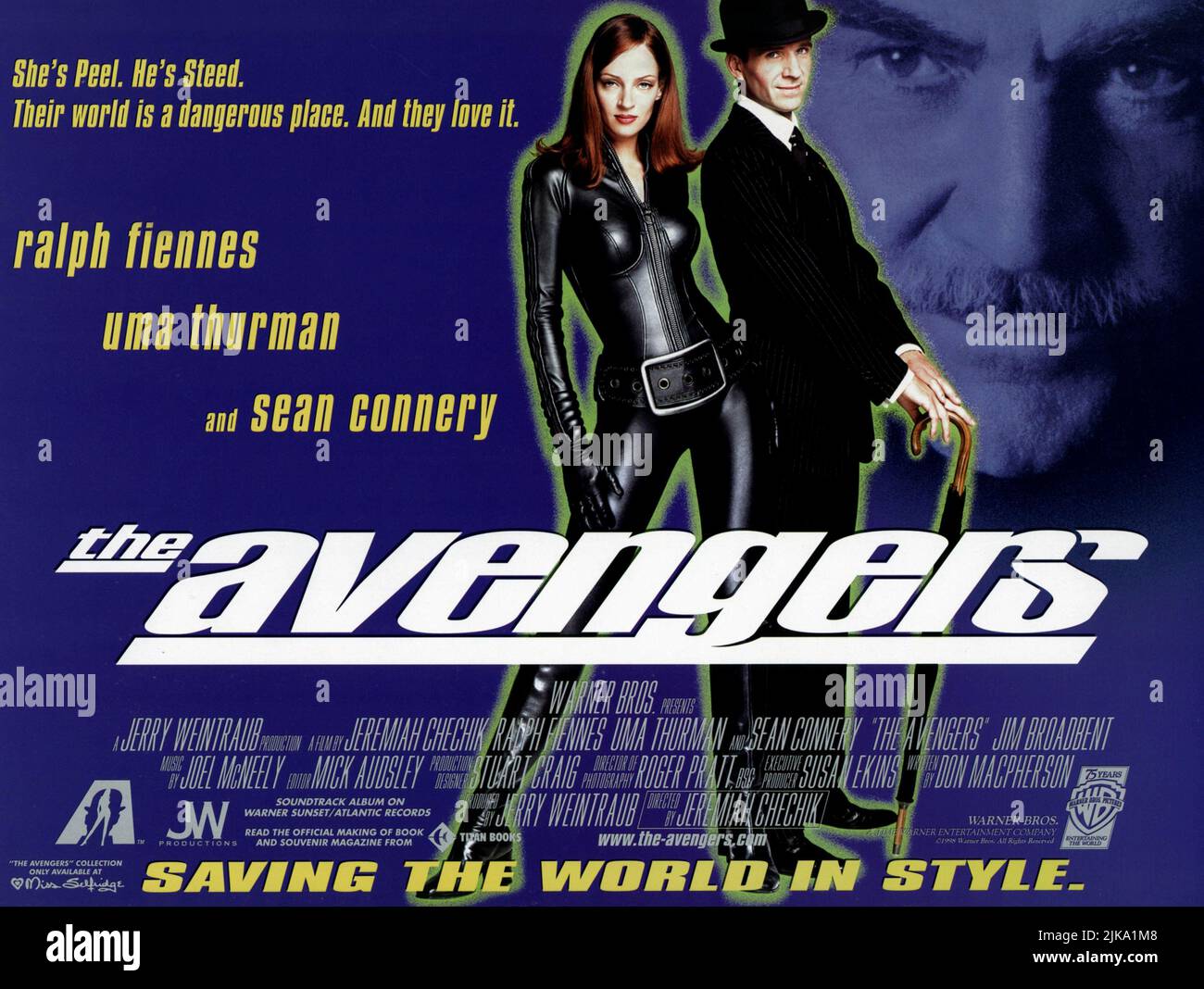 The Avengers 1998 Movie Poster The Avengers 1998 Style B Uma Thurman
