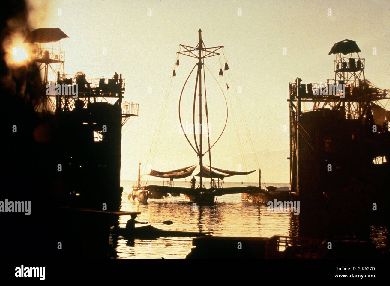 Boat And Fort Scene Film Waterworld (1995) Characters: AND Director ...