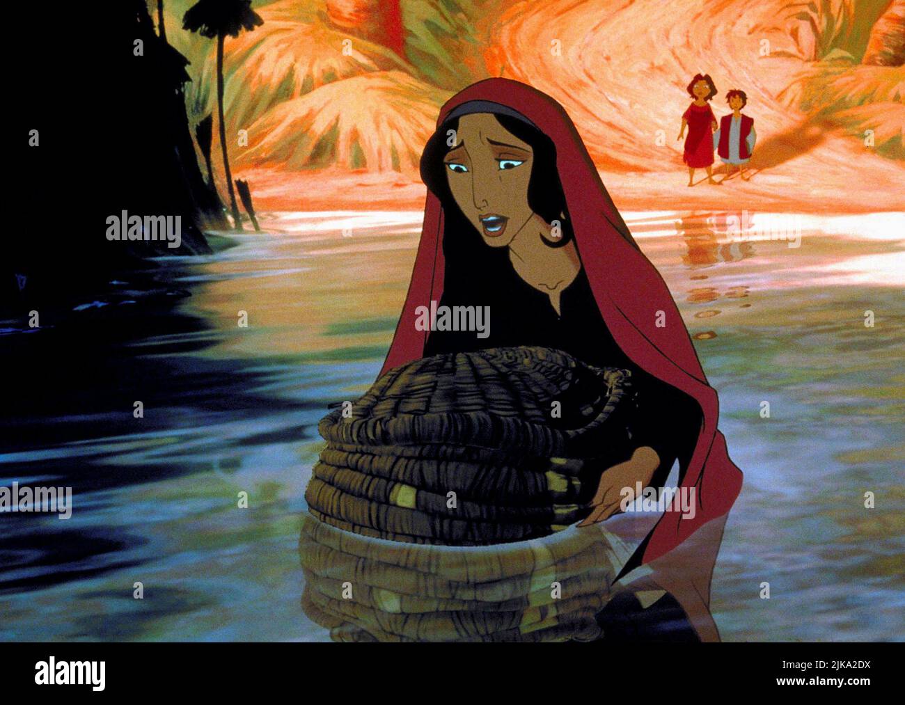 Yocheved Lays Moses In Water Film: The Prince Of Egypt (USA 1998) Regie ...