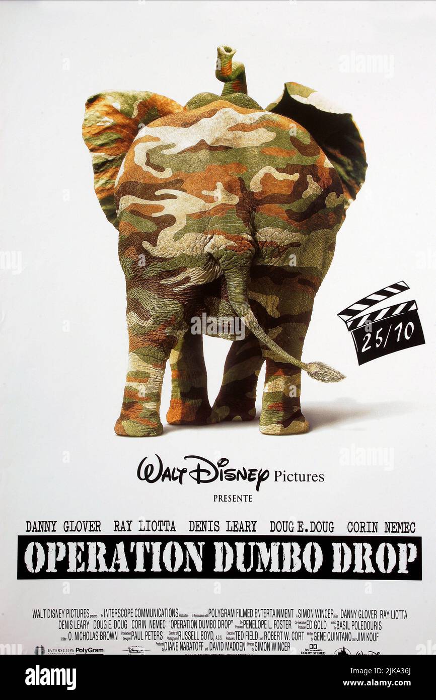 Elephant Poster Film: Operation Dumbo Drop (USA 1995) Director: Simon ...