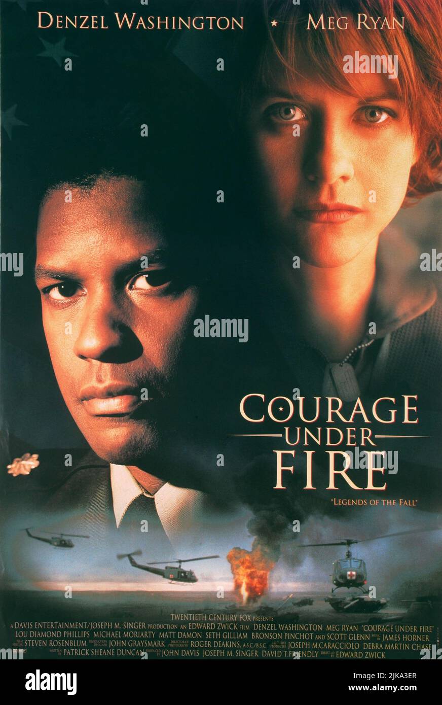 Denzel Washington & Meg Ryan Poster Film: Courage Under Fire (1996) Characters: Nat Serling ...