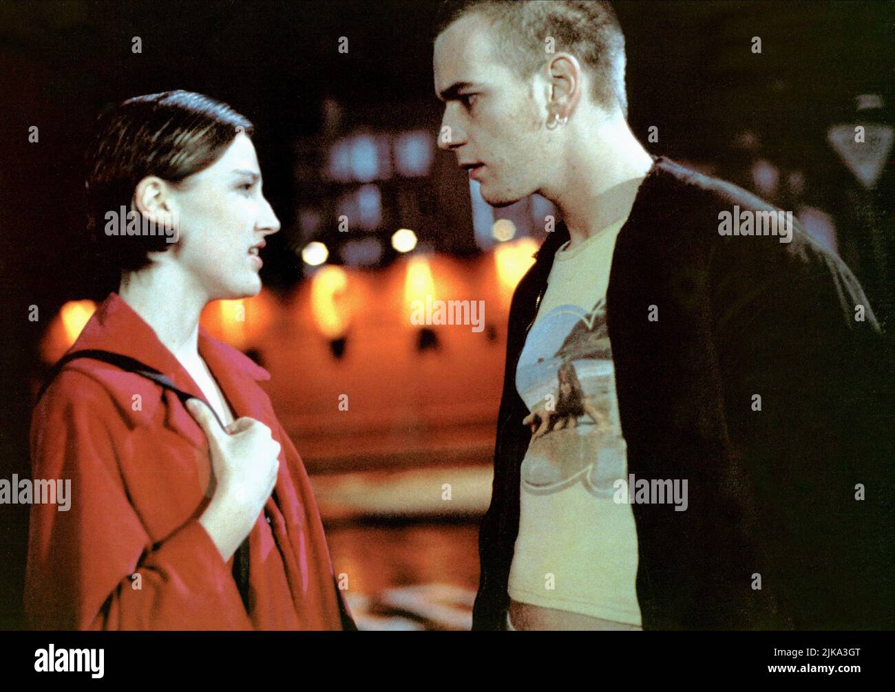 Kelly Macdonald & Ewan Mcgregor Film Trainspotting (UK 1996) Characters: Diane & Renton Director ...