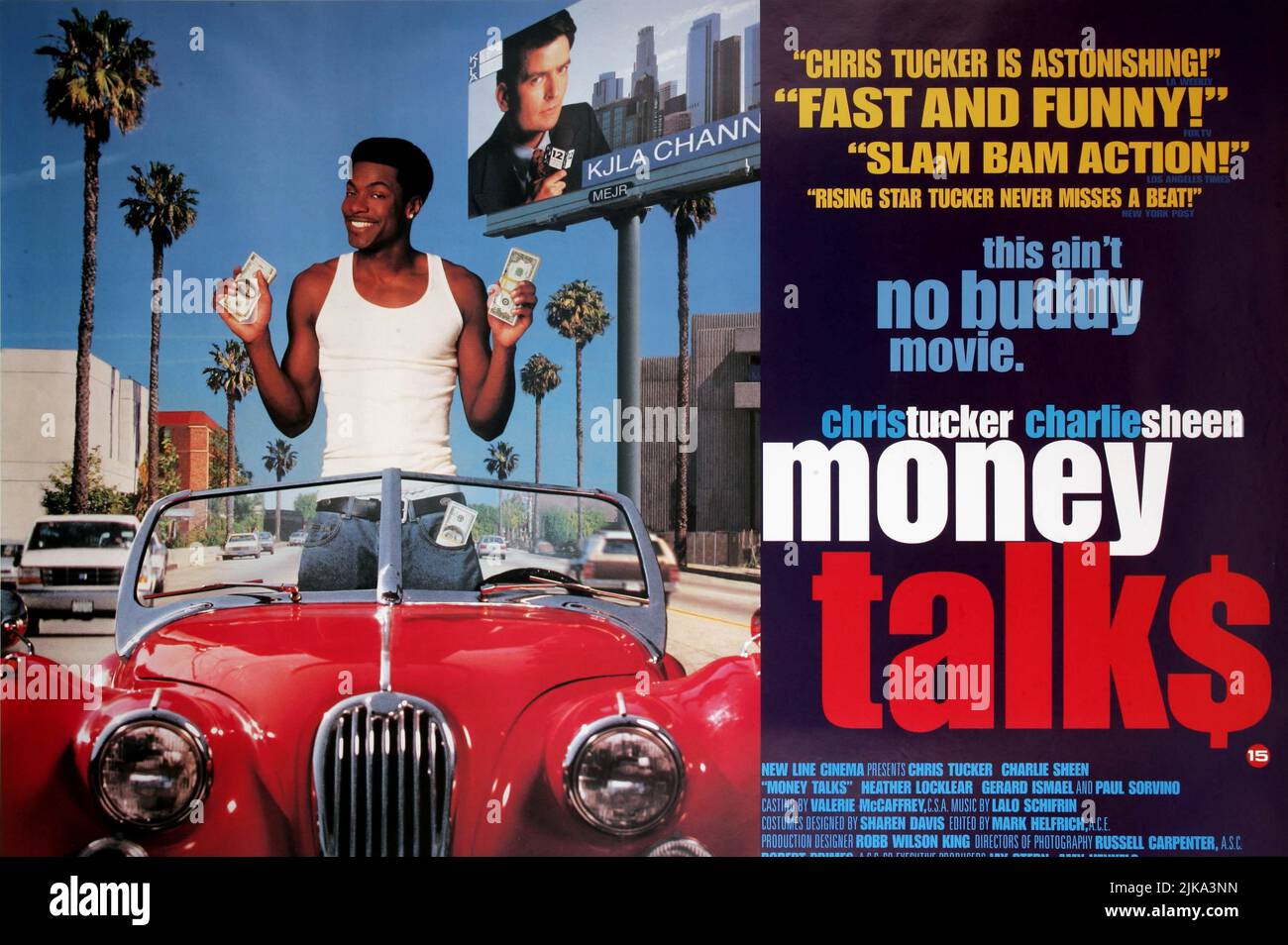 Chris Tucker & Charlie Sheen Poster Film Money Talks (1997) Characters ...