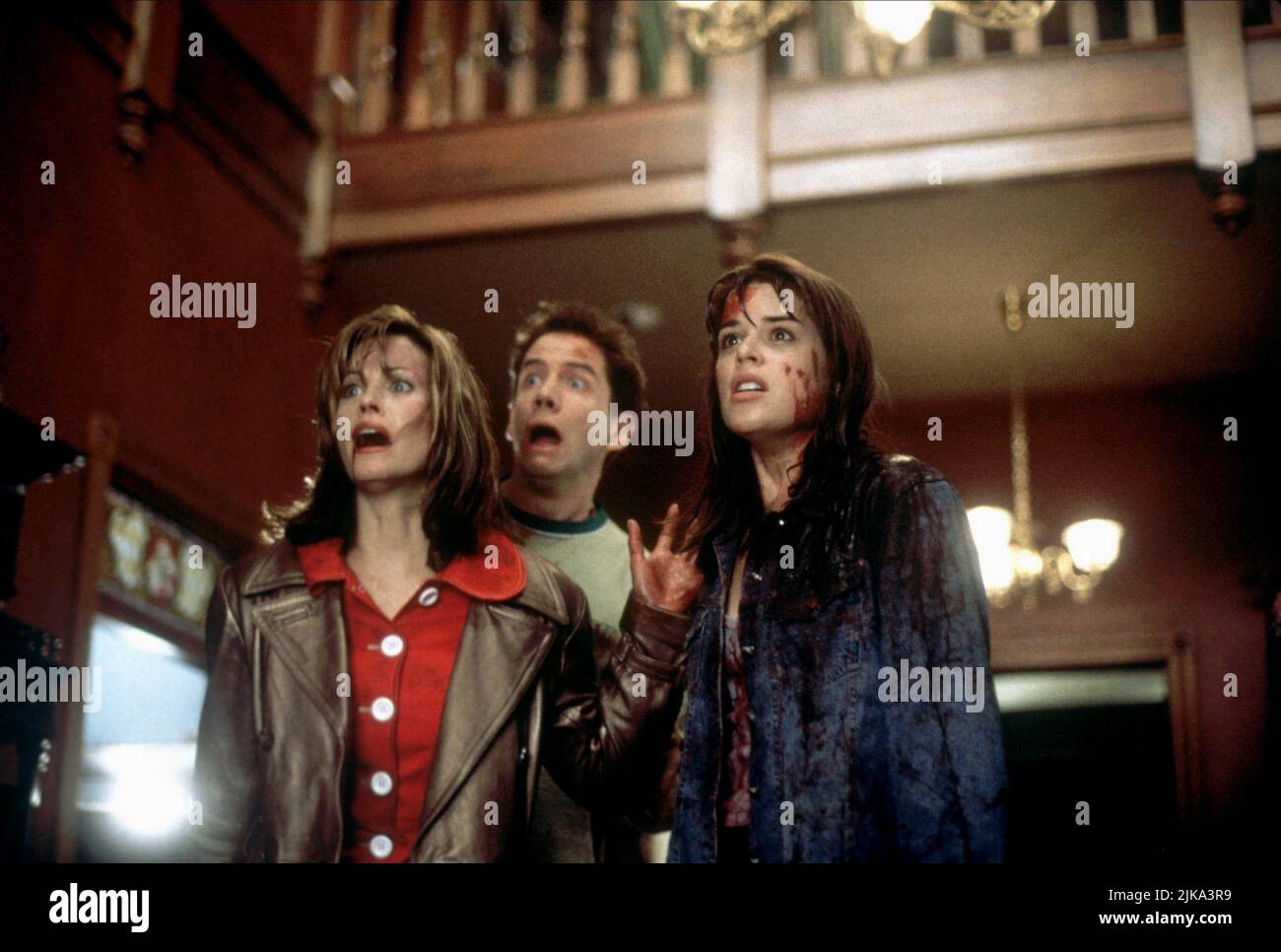 Courteney Cox, Jamie Kennedy & Neve Campbell Film: Scream (USA 1996 ...