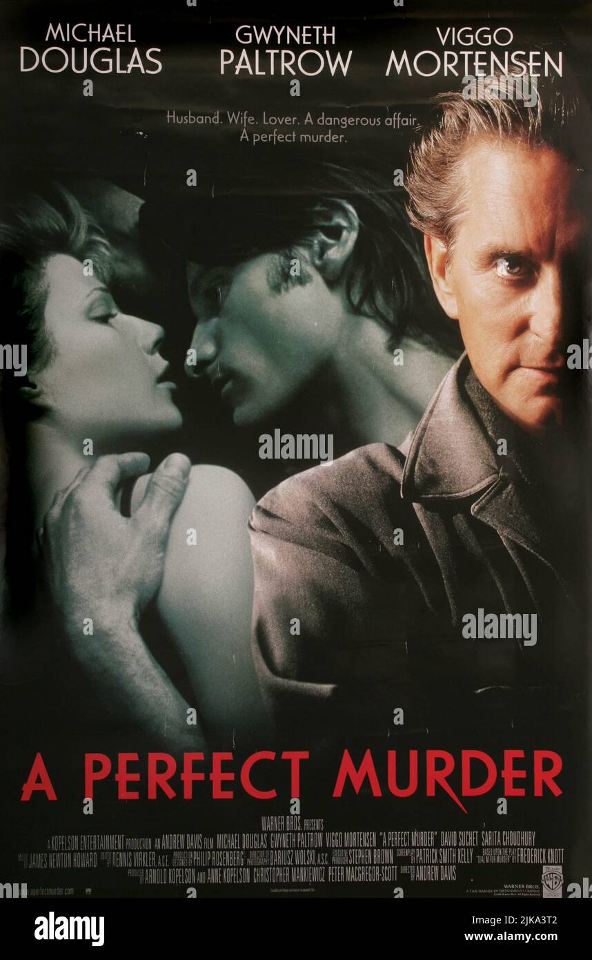 Michael Douglas Poster Film A Perfect Murder (1995) Director: Andrew ...