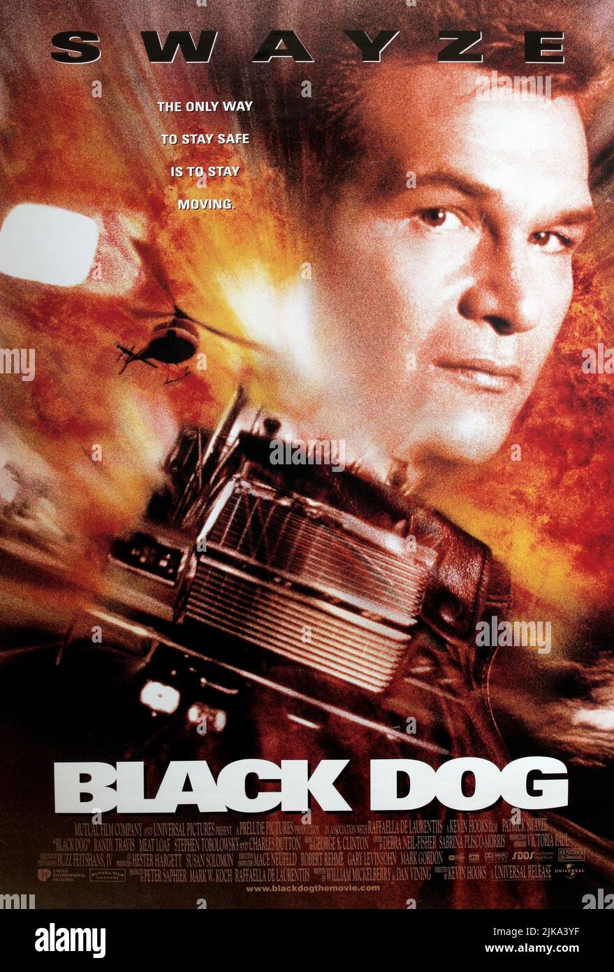 Patrick Swayze Poster Film Black Dog (1997) Director: Kevin Hooks 01 ...
