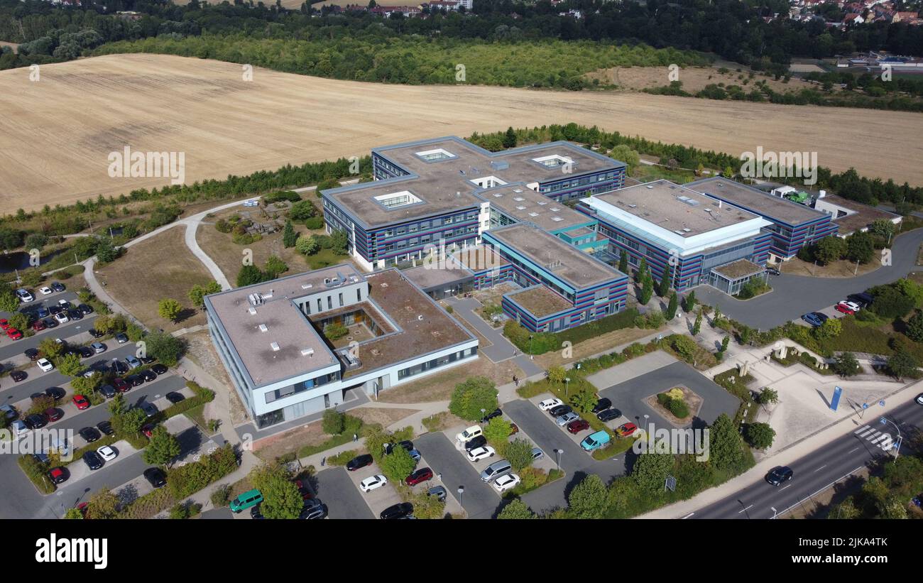 Apolda, Germany. 29th July, 2022. The Robert Koch Hospital Apolda Gmbh ...