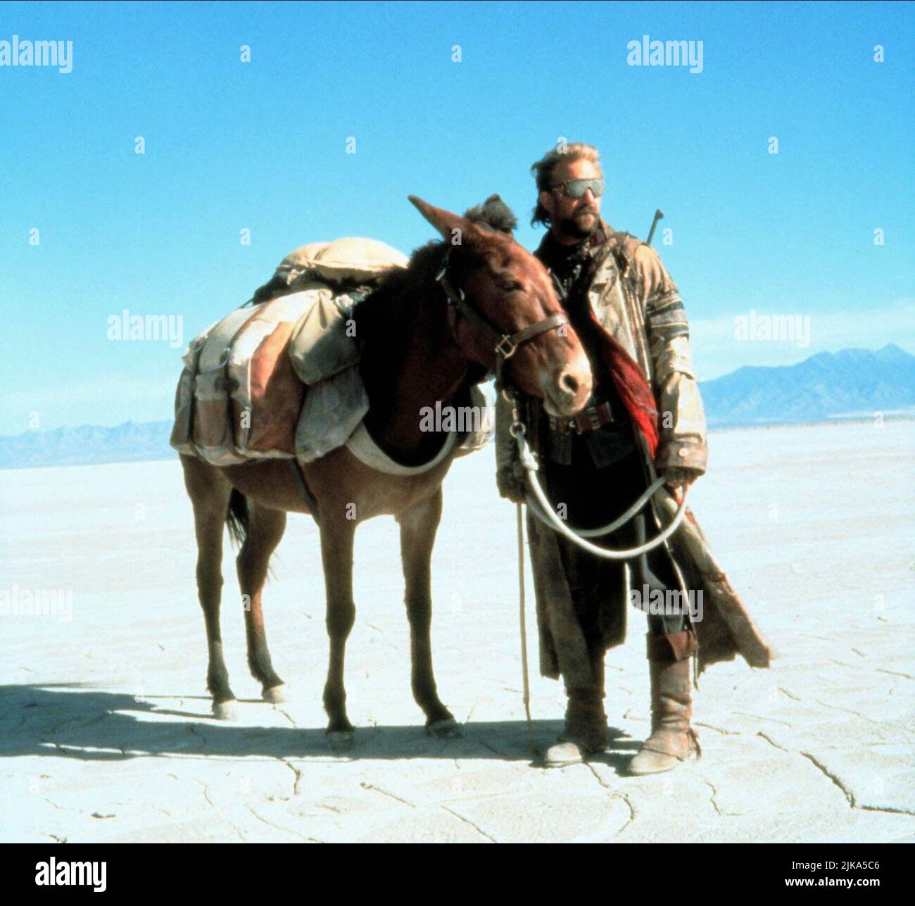 Kevin Costner With Mule Film The Postman (1997) Characters: The Postman ...