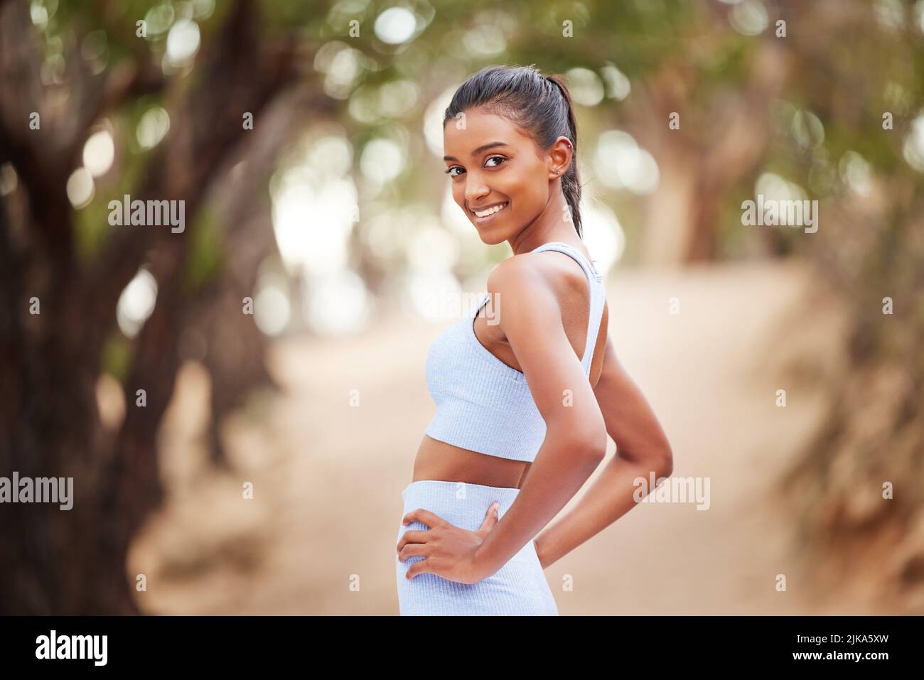 Take a look at the fruits of my labour. a young woman getting ready for ...