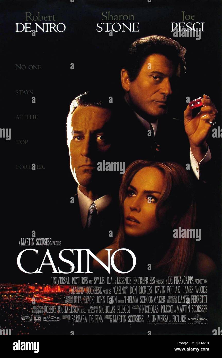 Robert De Niro, Joe Pesci & Sharon Stone Poster Film: Casino (USA/FR ...