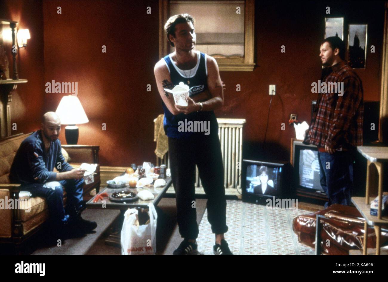 Liev Schreiber & Donnie Wahlberg Film Ransom (1996) Characters: Clark ...