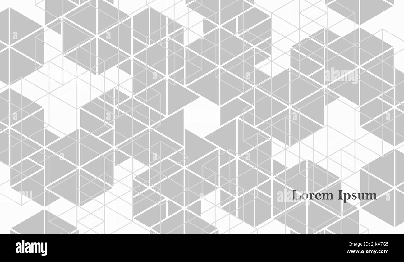 abstract gray white hexagon, network image, geometric texture ...