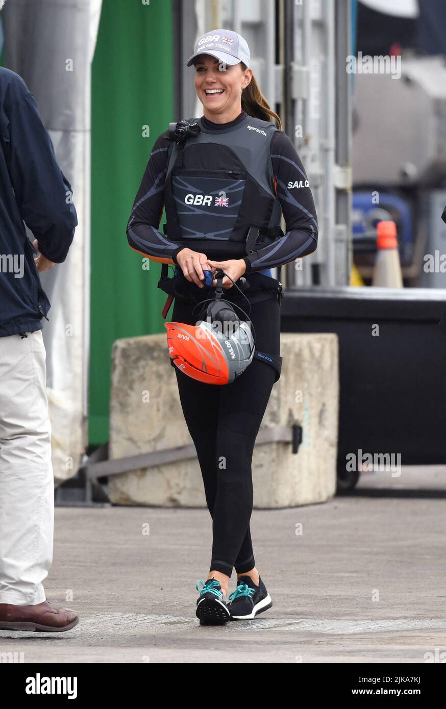 The Duchess of Cambridge visits the Great Britain SailGP Team in ...