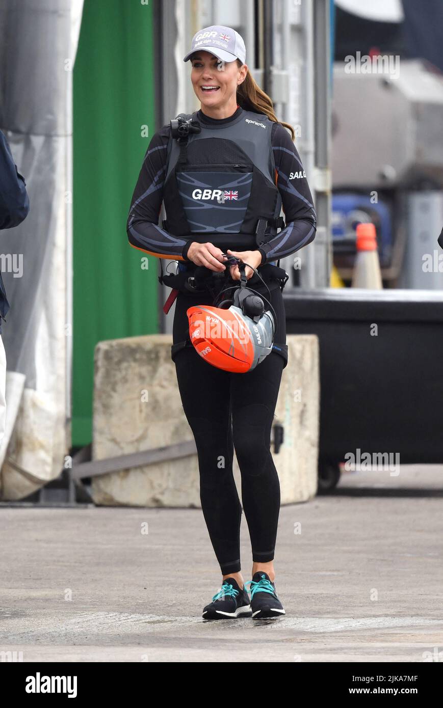 The Duchess of Cambridge visits the Great Britain SailGP Team in ...