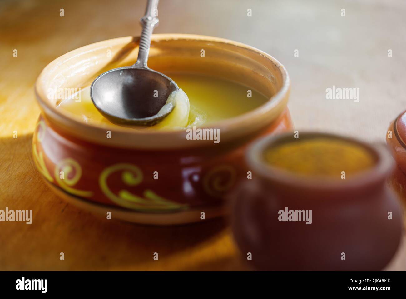 Pure OR Desi Ghee also known as clarified liquid butter. Pure OR Desi ...