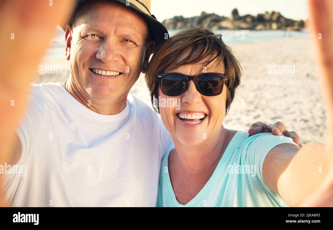 We enjoying our vacation and want to share it with our family. a mature ...