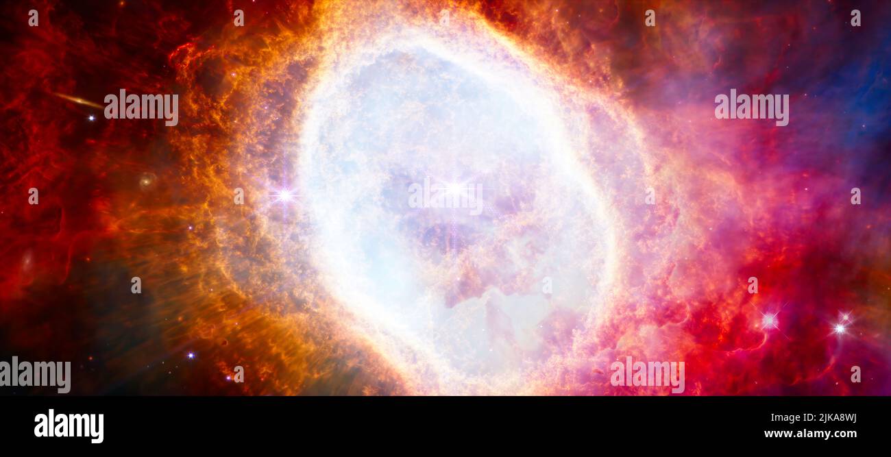 Galaxy and light. Planets, stars and galaxies in outer space showing ...