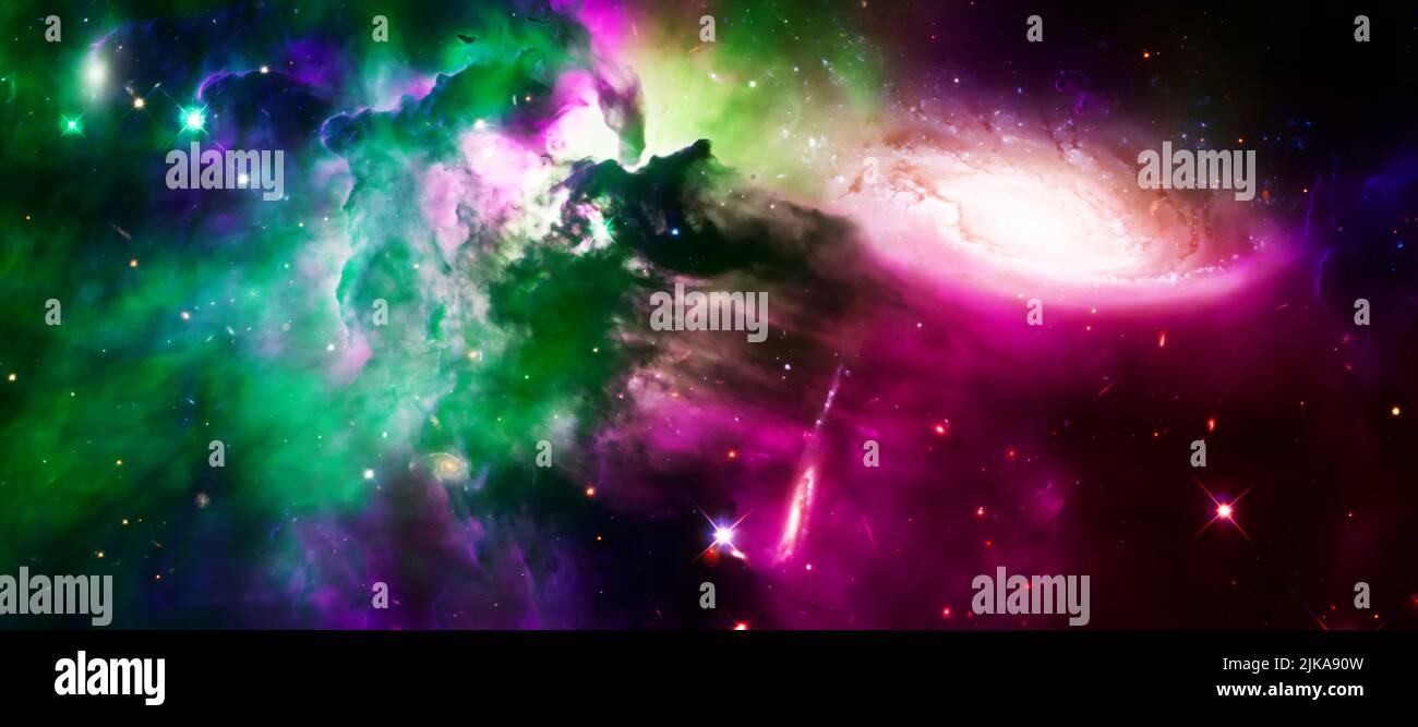 High quality space background. explosion supernova. Bright Star Nebula ...