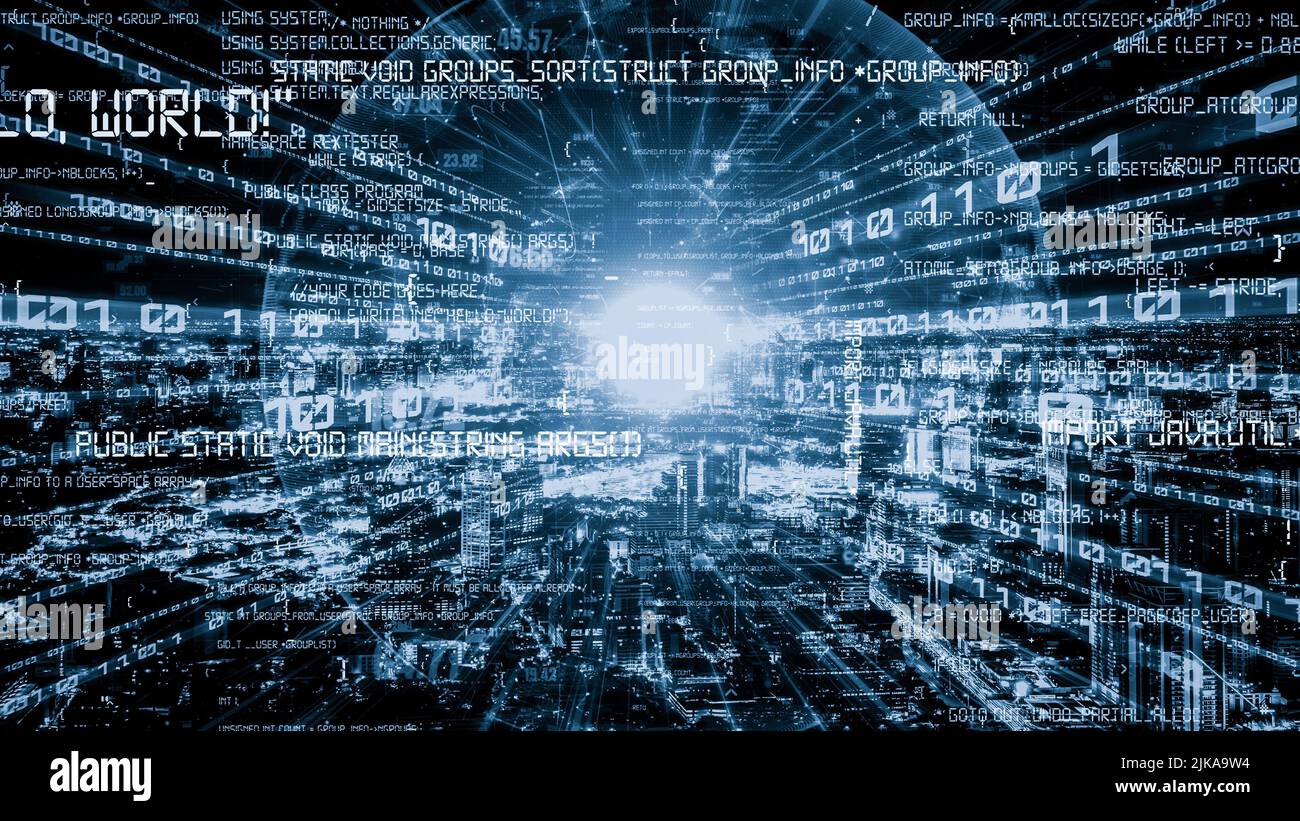 Software Development Application Programming Code And Tacit Computer Coding Concept Of Smart