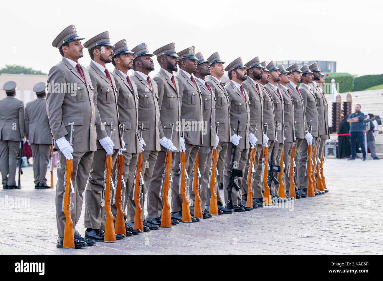 Army Soldier Parade in style at Katara cultural village Stock Photo - Alamy