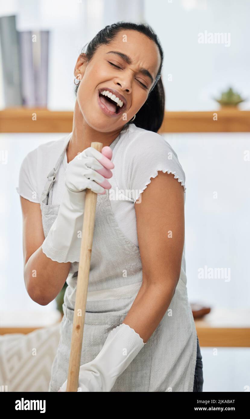 Person holding a broom hi-res stock photography and images - Alamy