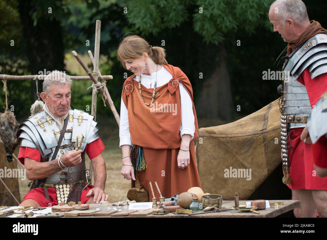 Fishbourne Roman Palace, West Sussex. The Ermine Street Guard a re ...