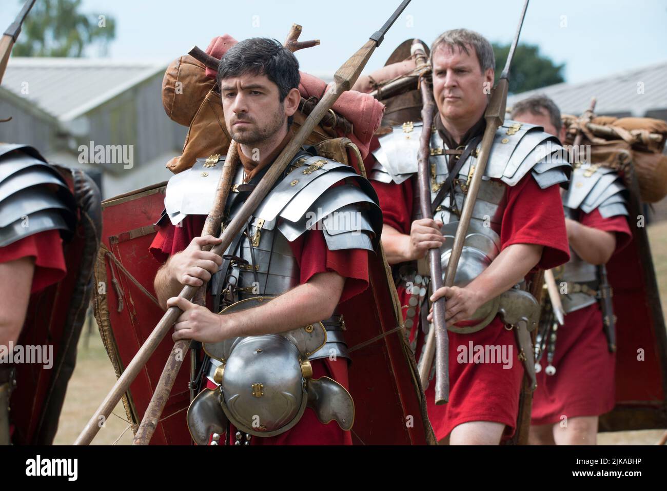 Fishbourne Roman Palace, West Sussex. The Ermine Street Guard a re ...