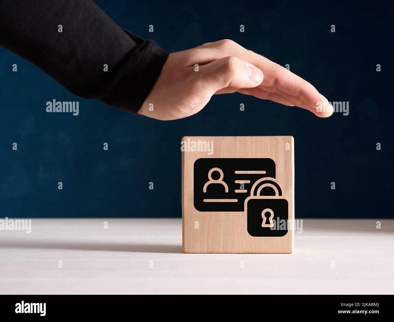 Personal data protection against cyber crime and cyber security concept ...