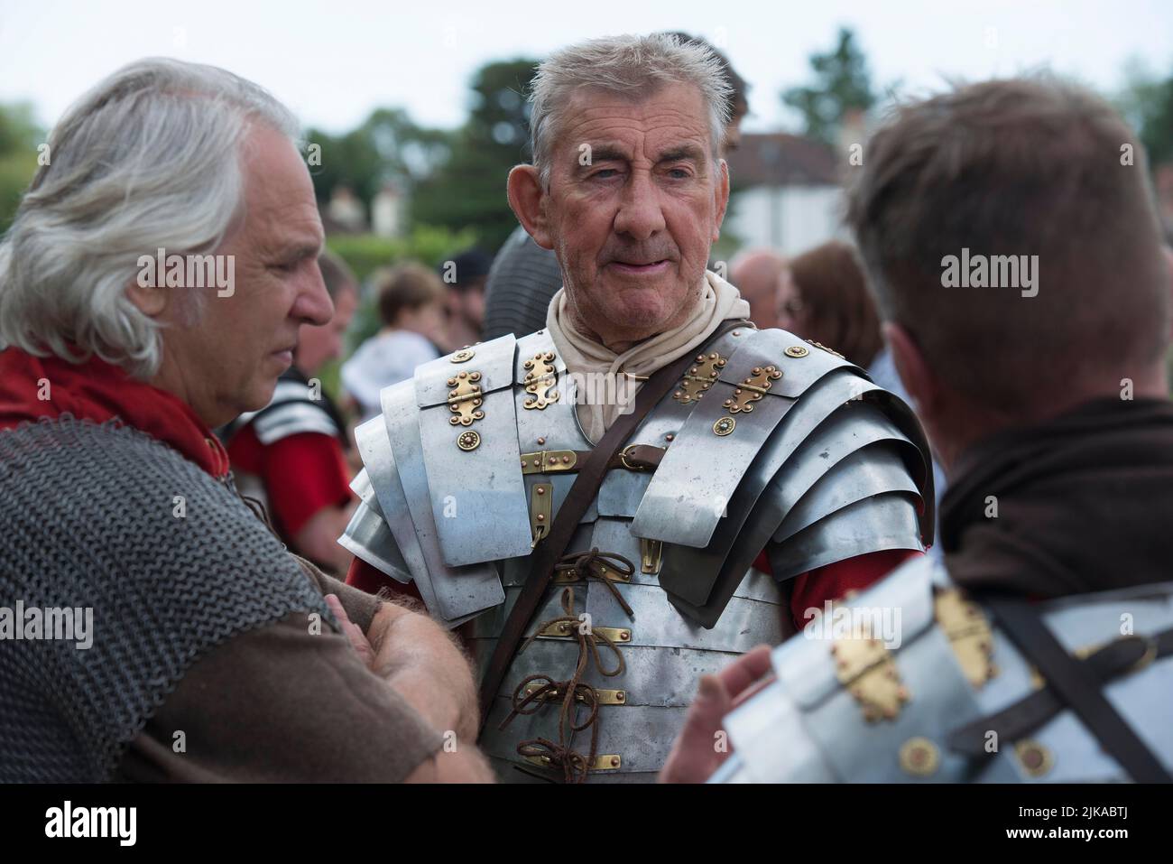 Fishbourne Roman Palace, West Sussex. The Ermine Street Guard a re ...