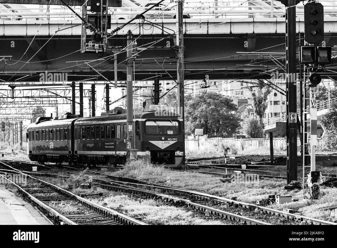 Train at Bucharest North Railway Station (Gara de Nord Bucharest ...