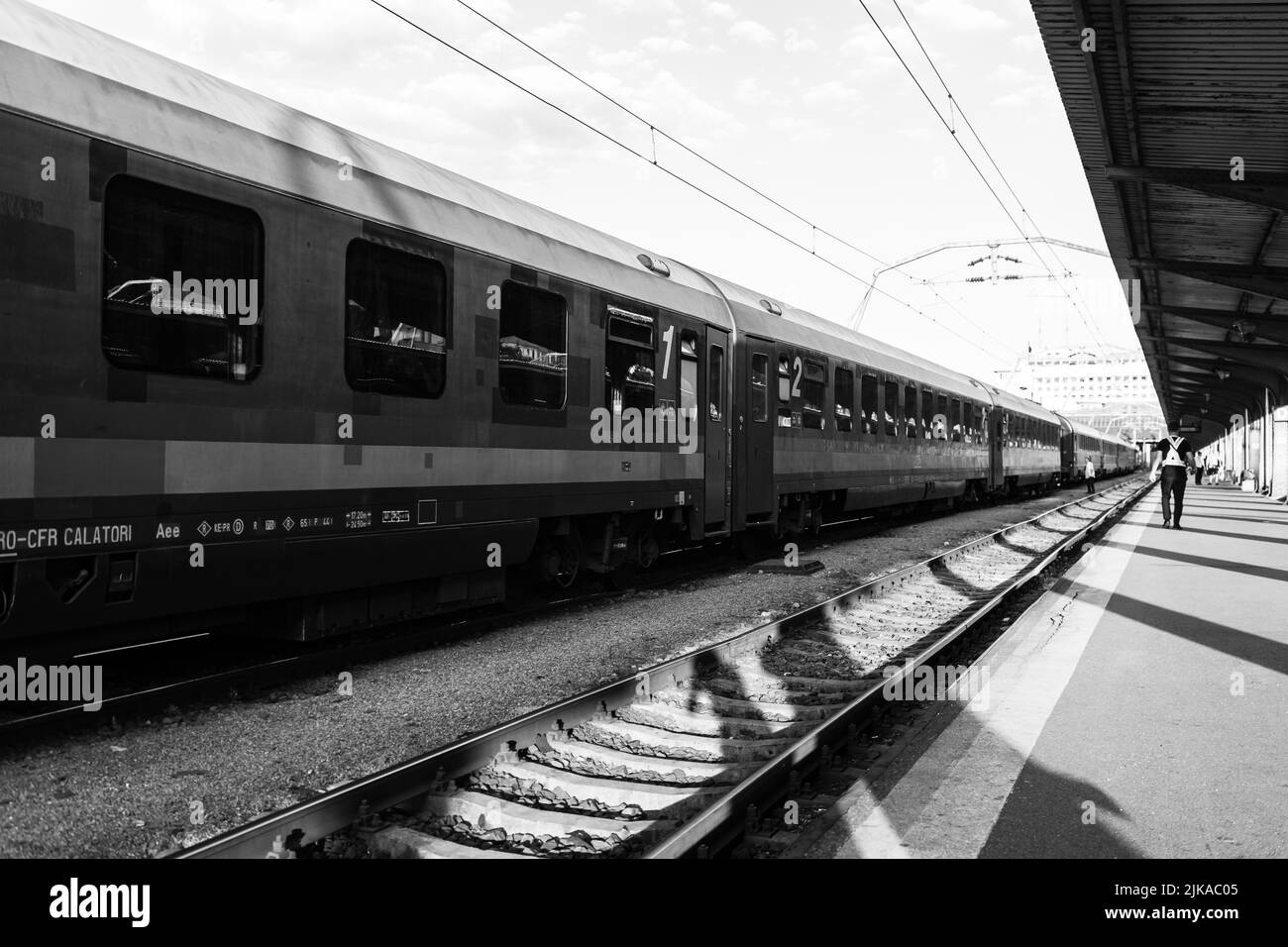 Train at Bucharest North Railway Station (Gara de Nord Bucharest ...