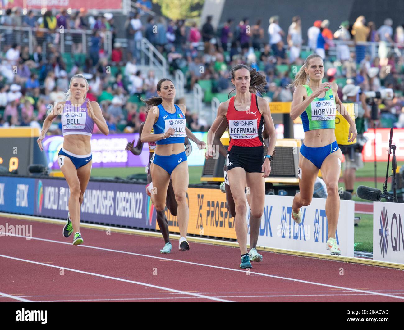 Anita Horvat (SLO) competing in the women’s 800m semi final on day ...