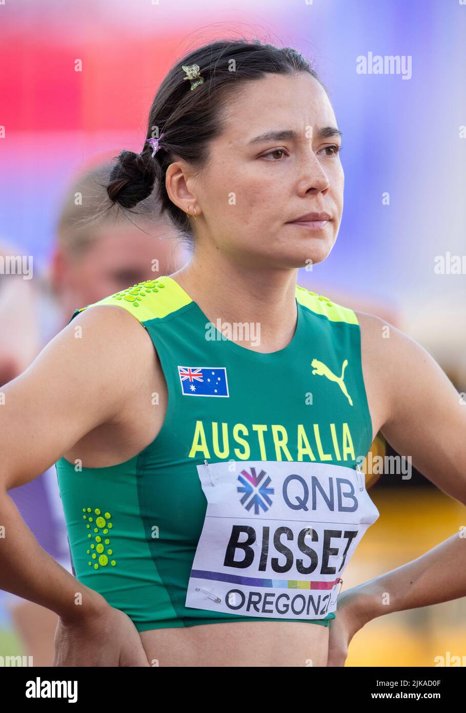 Catriona Bisset (AUS) competing in the women’s 800m semi final on day ...