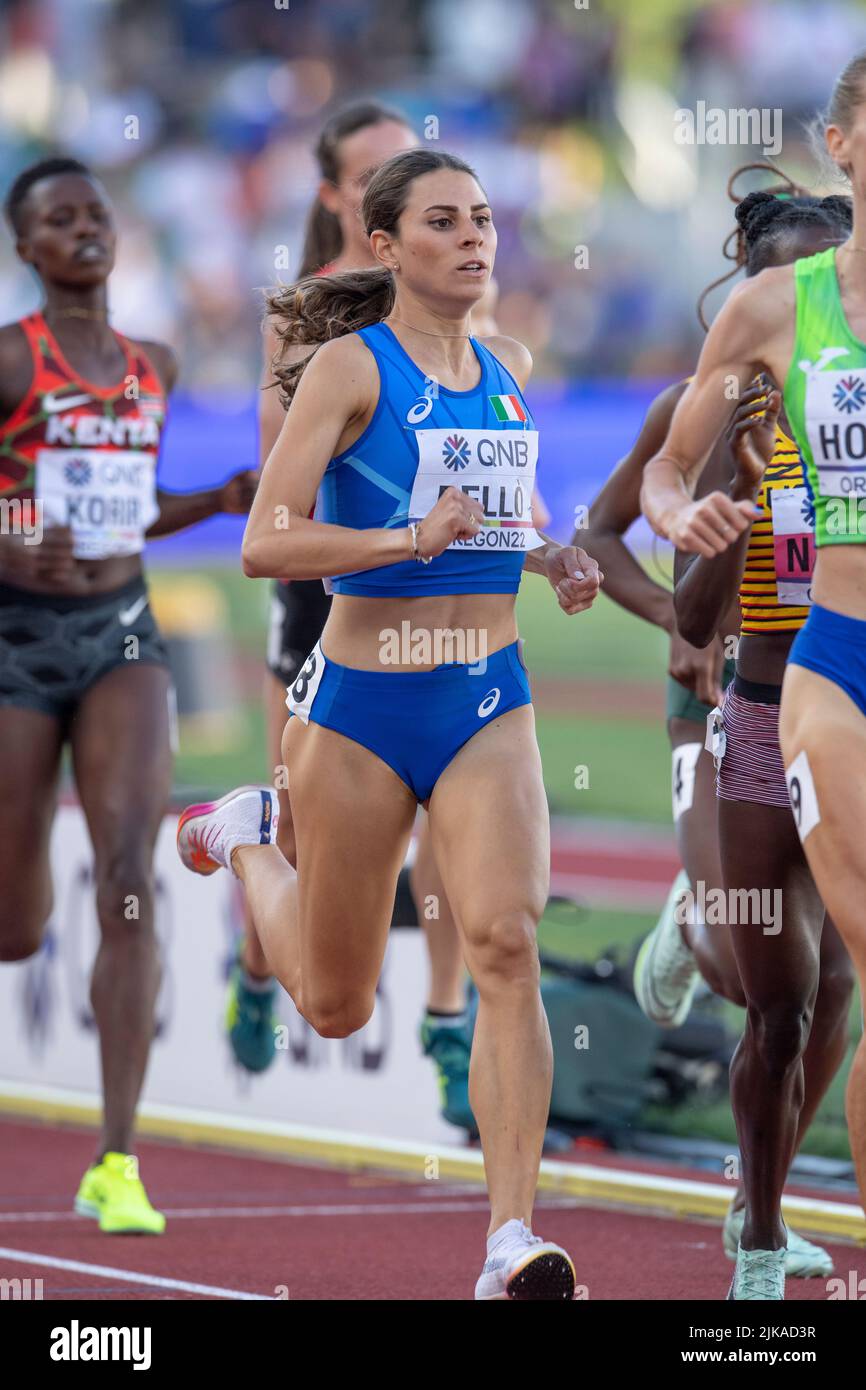 Elena Bello (ITA) competing in the women’s 800m semi final on day eight ...