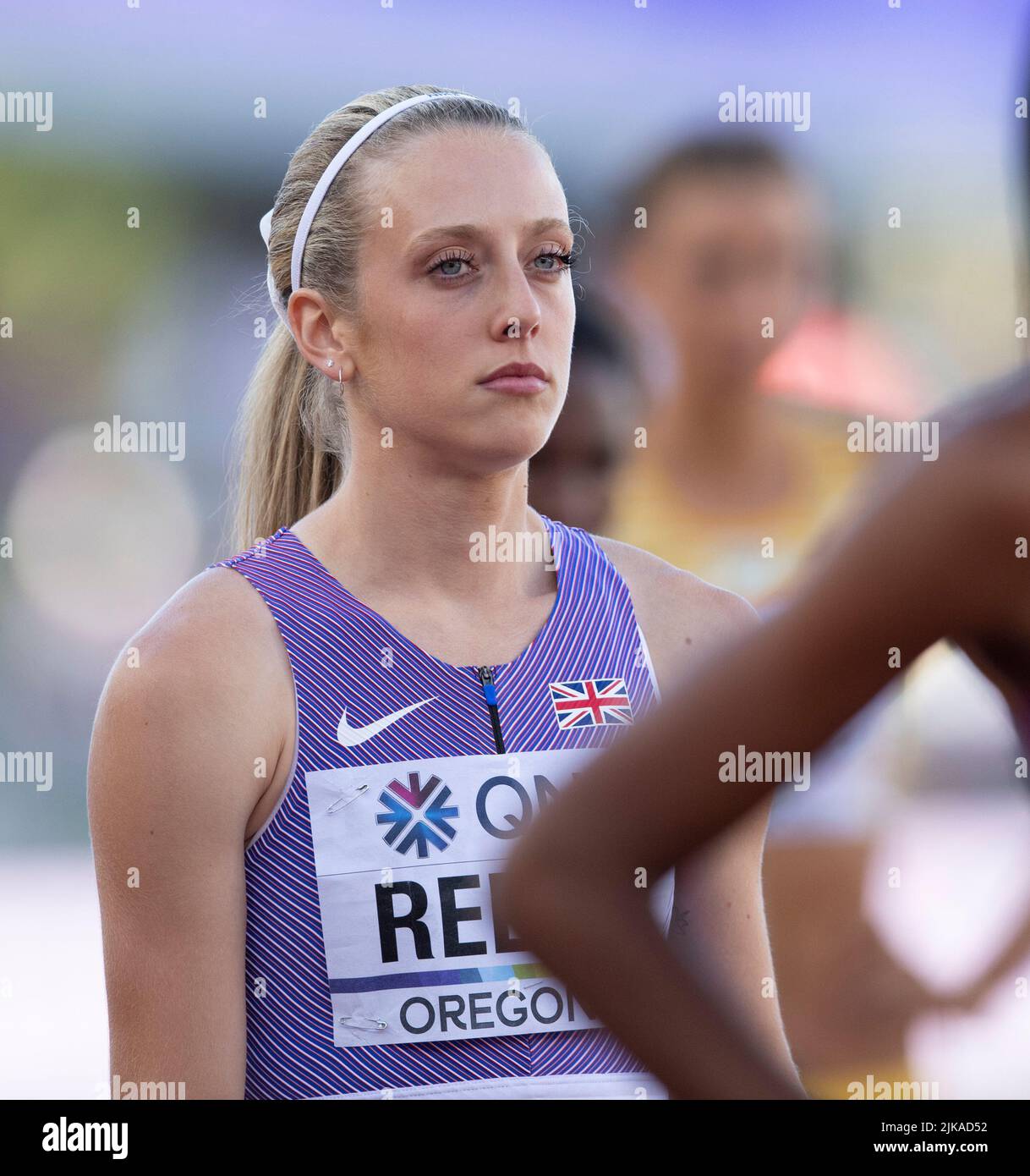 Jemma Reekie (GB&NI) competing in the women’s 800m semi final on day ...