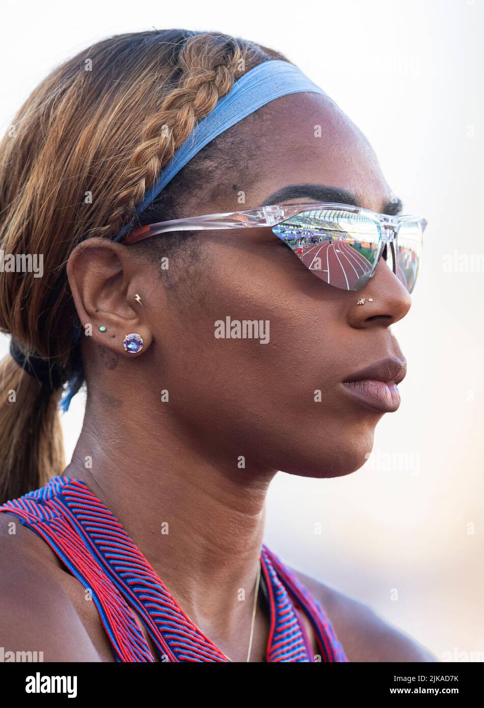 Raevyn Rogers (USA) competing in the women’s 800m semi final on day ...