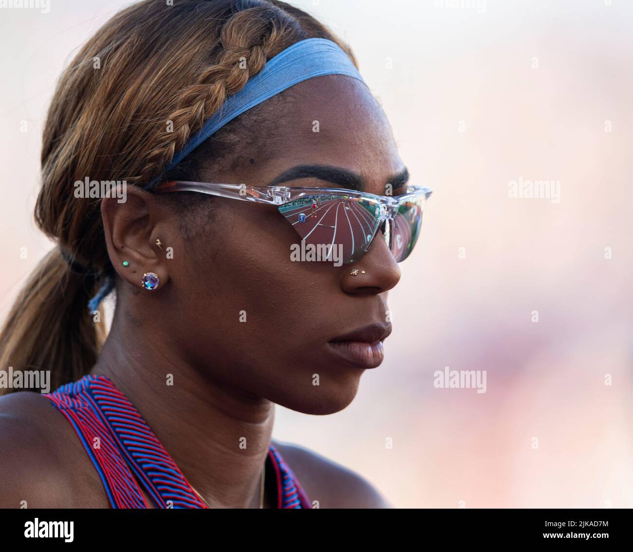 Raevyn Rogers (USA) competing in the women’s 800m semi final on day ...