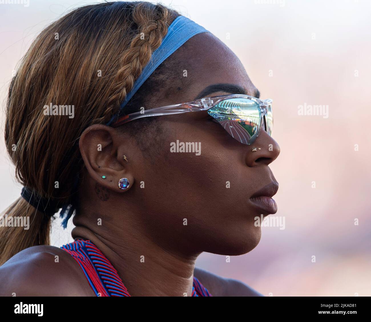 Raevyn Rogers (USA) competing in the women’s 800m semi final on day ...