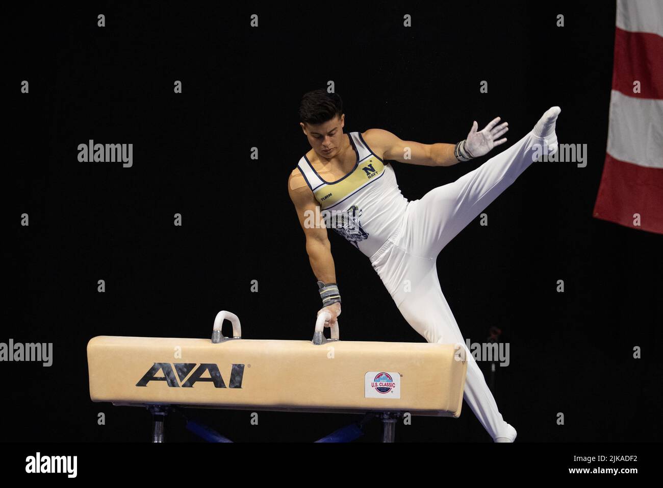 July 31, 2022: Isaiah Drake from US Naval Academy competes during the ...