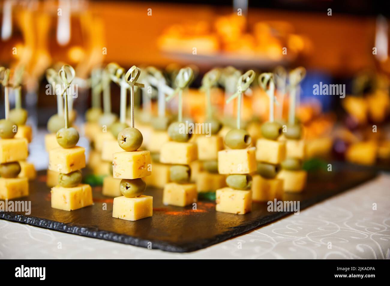 Tapas appetizer canapes olives hi-res stock photography and images - Alamy