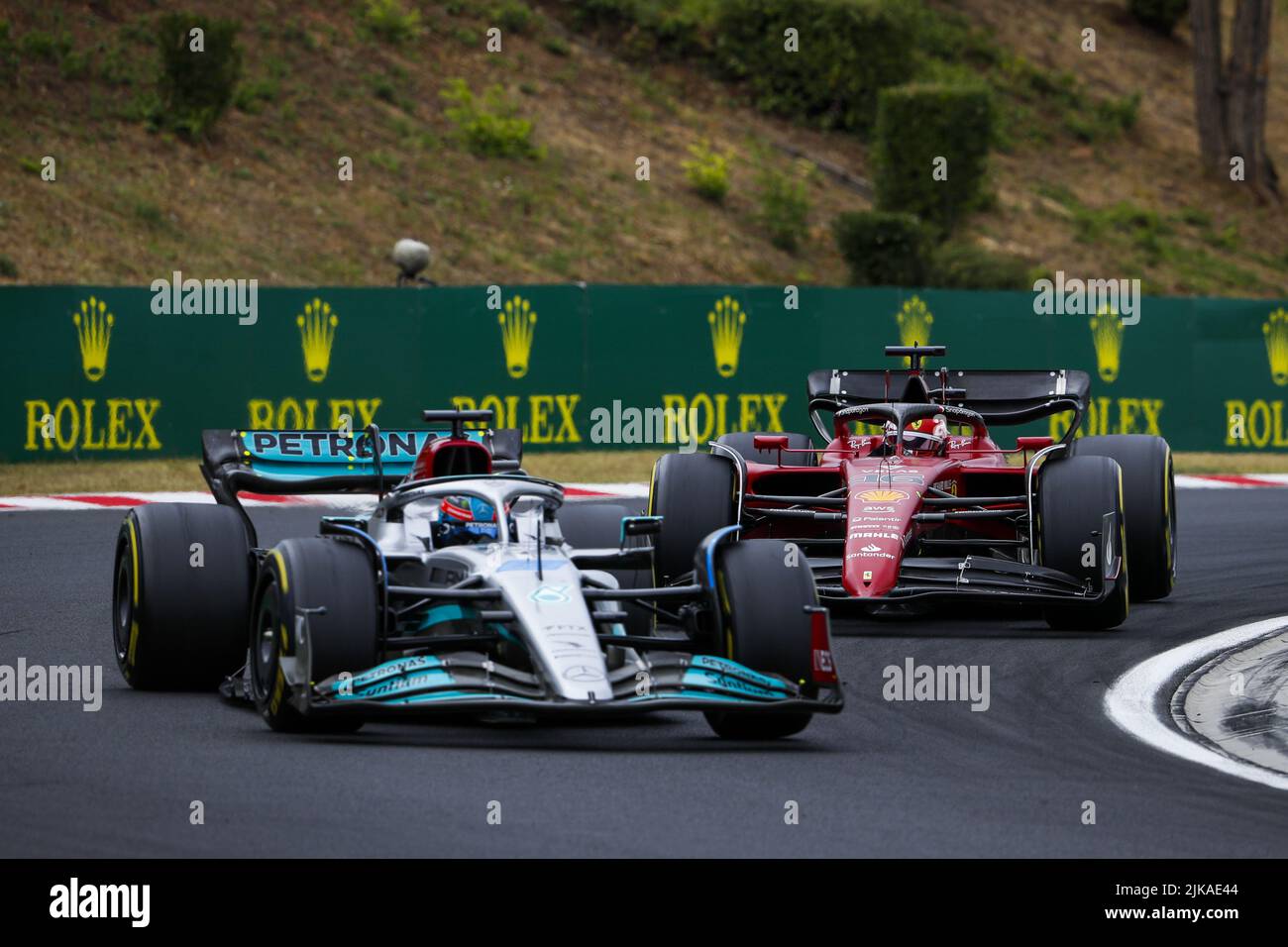 16 LECLERC Charles (mco), Scuderia Ferrari F1-75, action during the Formula 1 Aramco Magyar ...