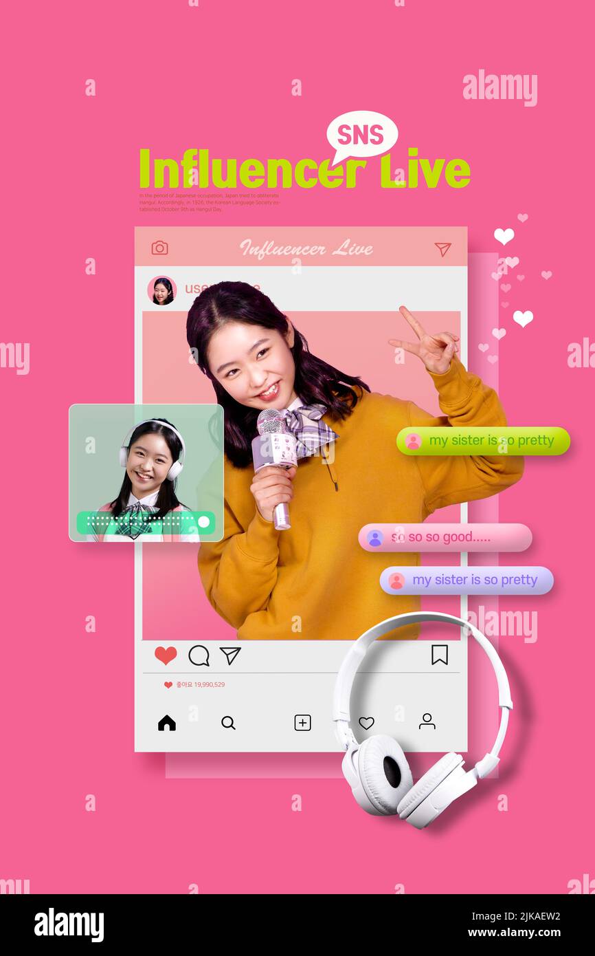 Social media frame influencer hi-res stock photography and images - Alamy